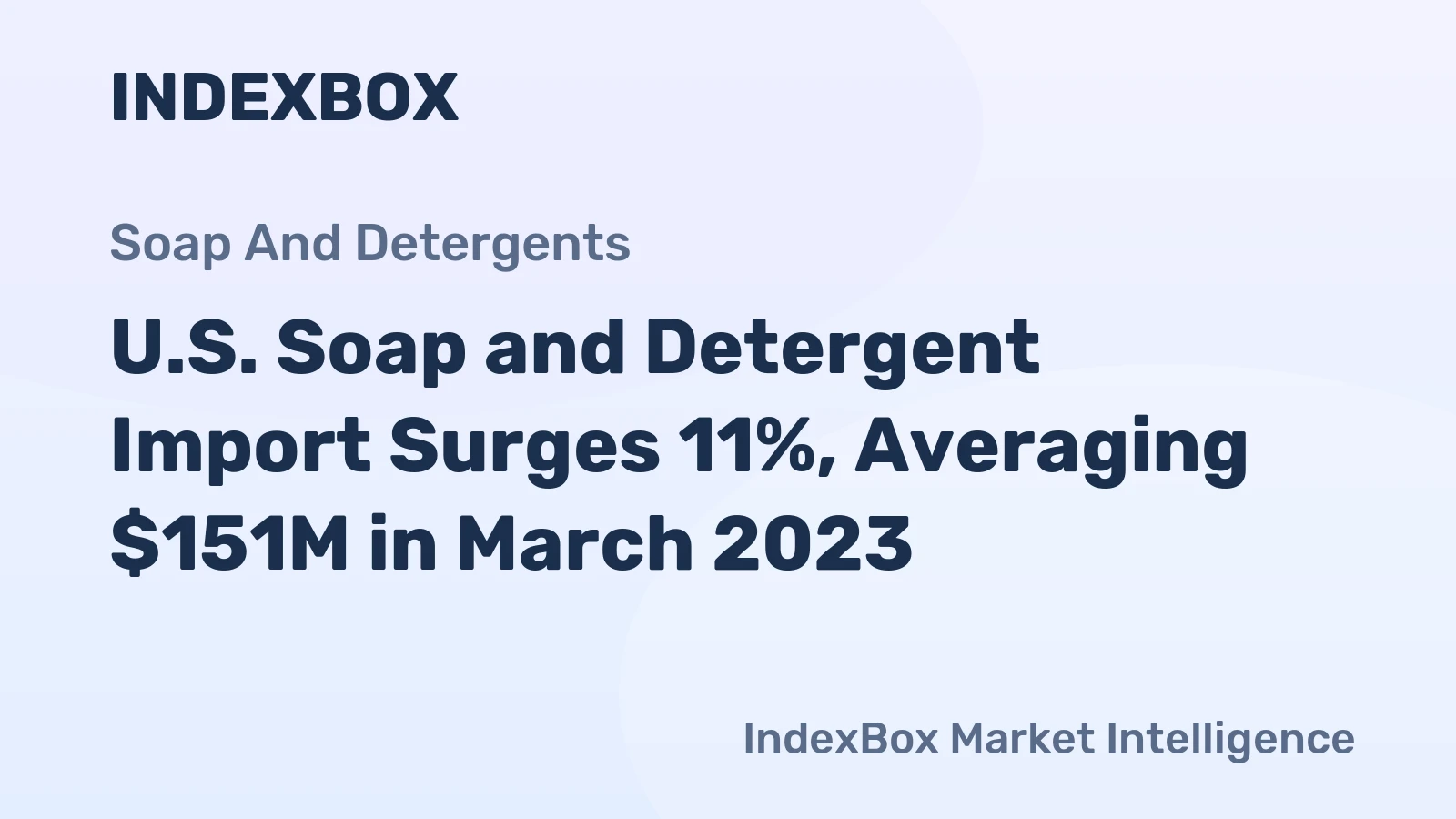 U.S. Soap and Detergent Import Surges 11%, Averaging $151M in March 2023