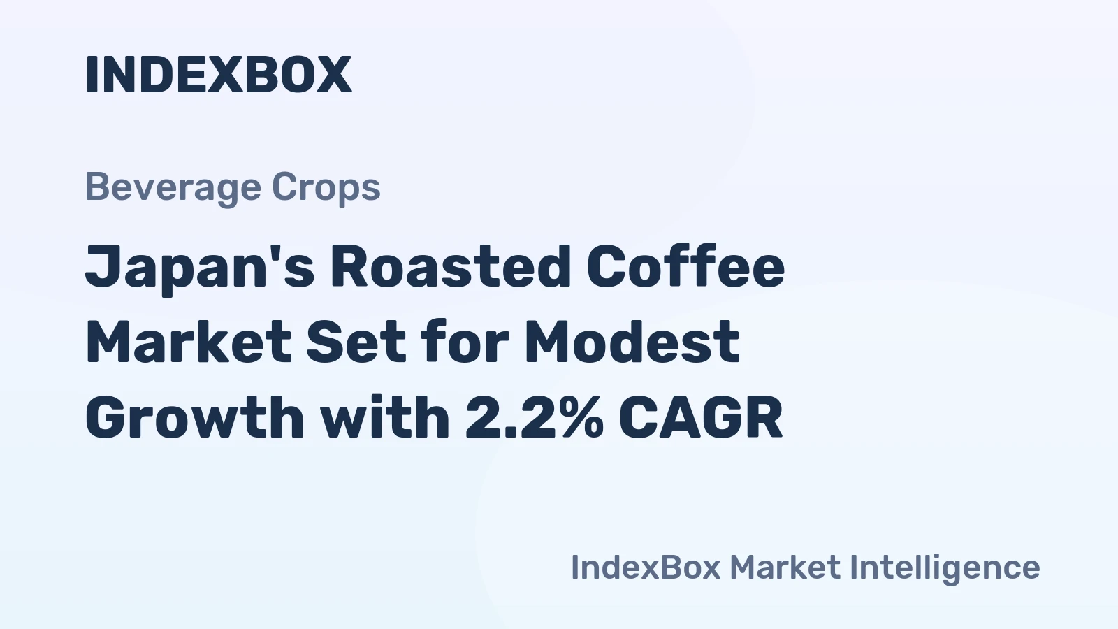 Japan's Roasted Coffee Market Set for Modest Growth with 2.2% CAGR