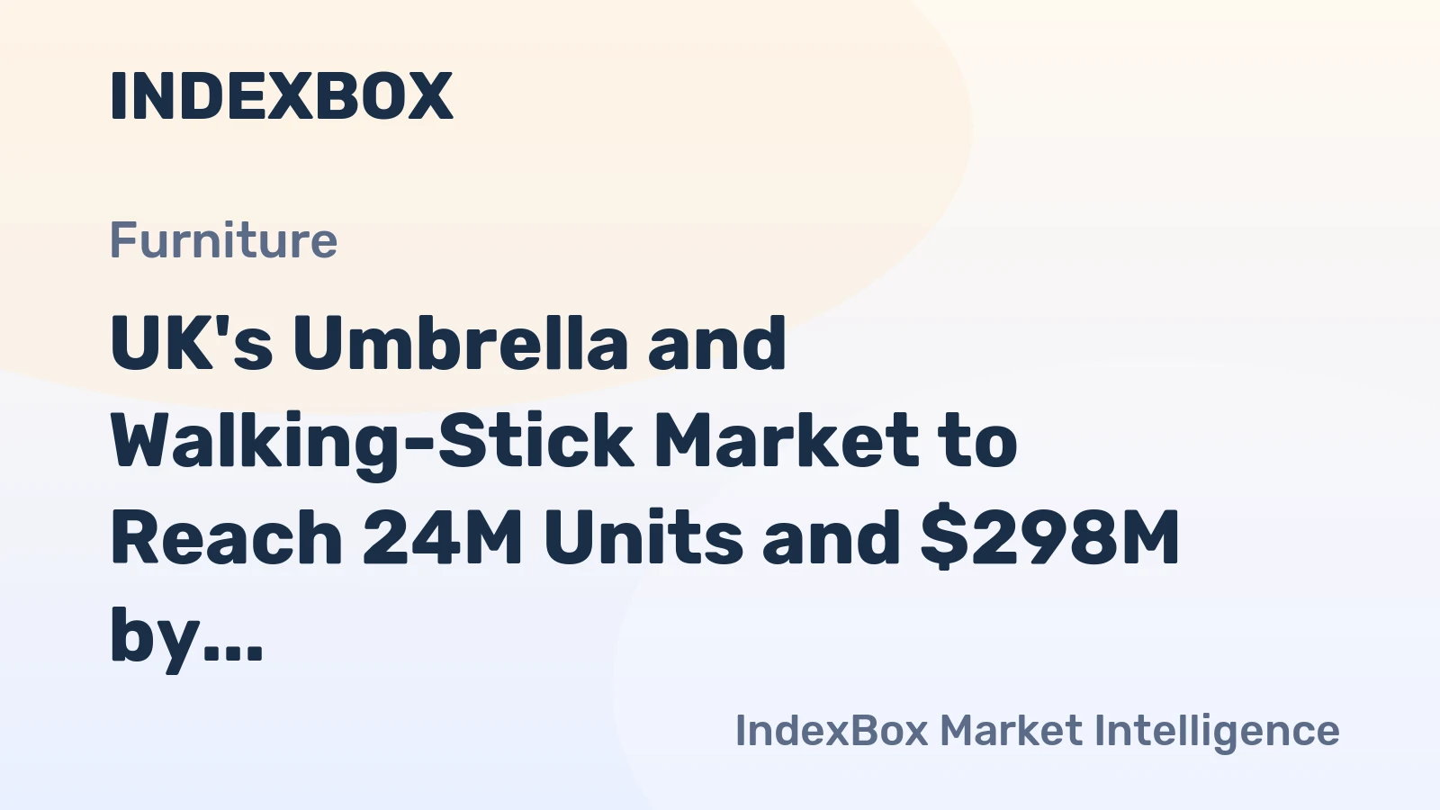 UK's Umbrella and Walking-Stick Market to Reach 24M Units and $298M by 2035