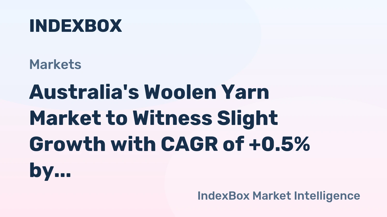 Australia's Woolen Yarn Market to Witness Slight Growth with CAGR of +0.5% by 2035