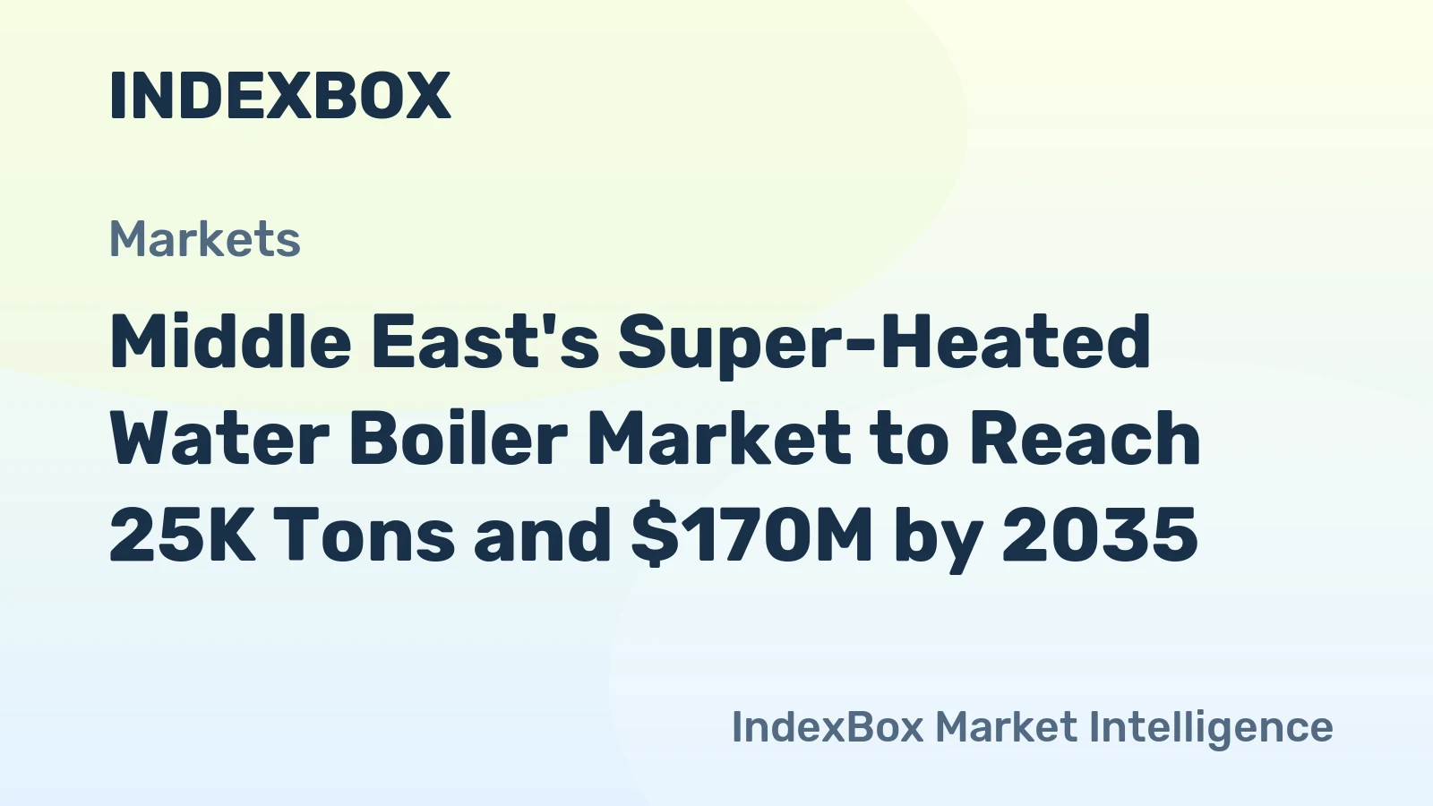 Middle East's Super-Heated Water Boiler Market to Reach 25K Tons and $170M by 2035