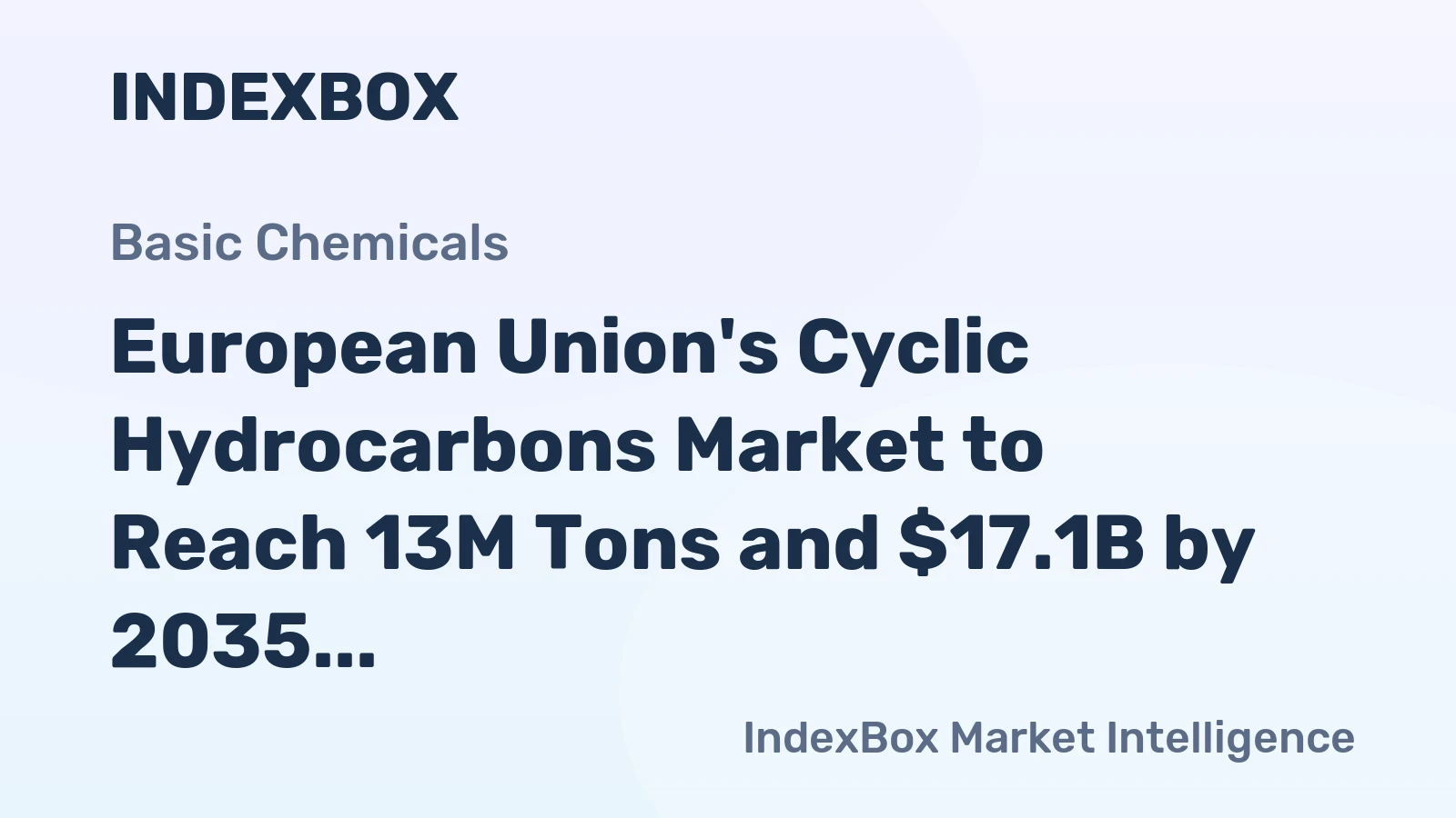European Union's Cyclic Hydrocarbons Market to Reach 13M Tons and $17.1B by 2035