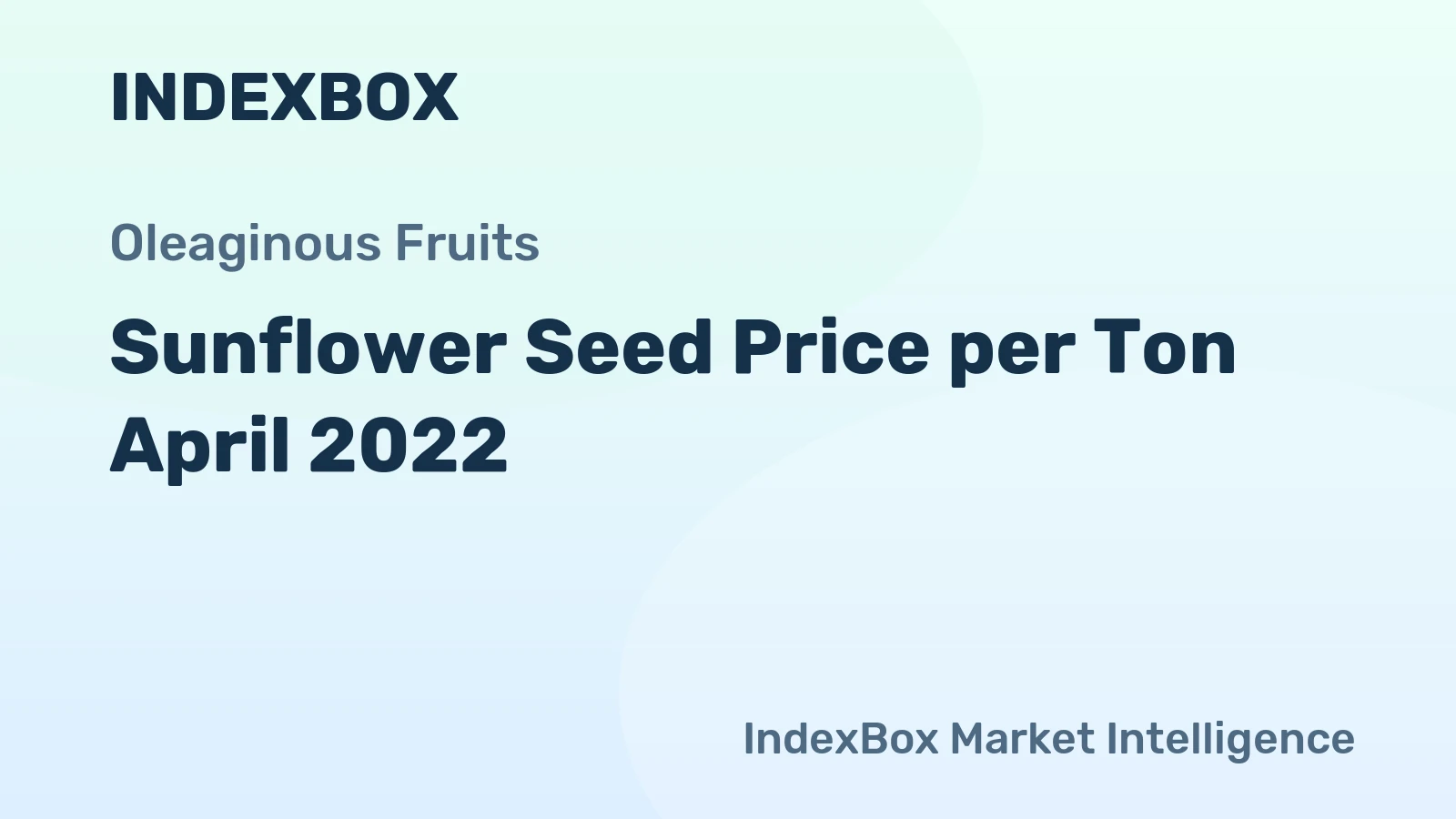 Sunflower Seed Price per Ton April 2022