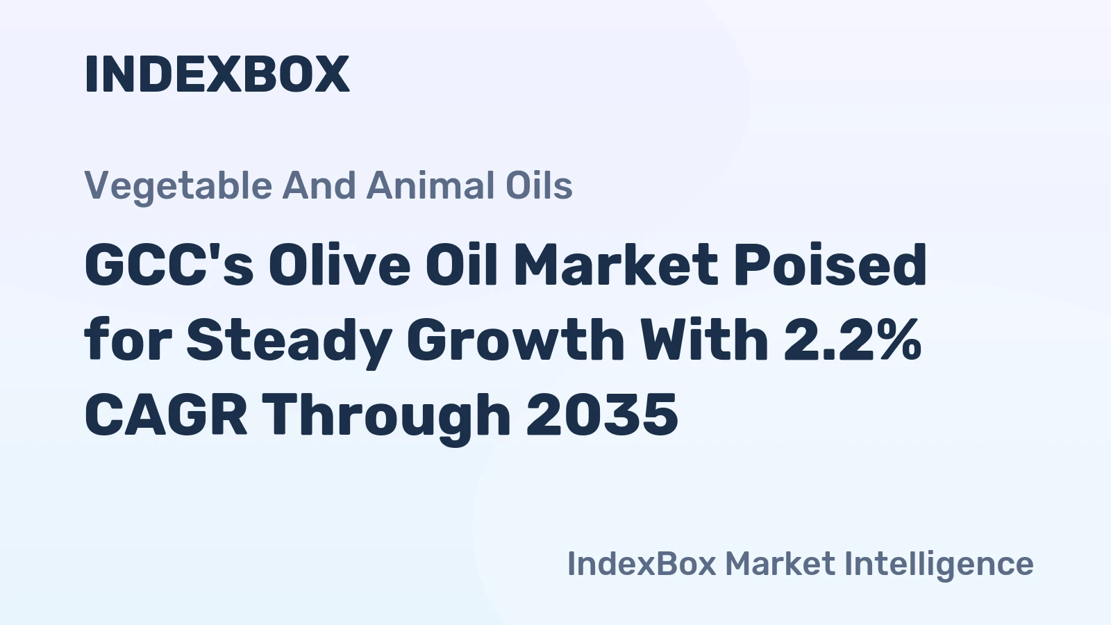 GCC's Olive Oil Market Poised for Steady Growth With 2.2% CAGR Through 2035