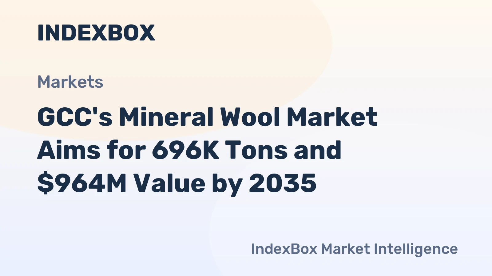 GCC's Mineral Wool Market Aims for 696K Tons and $964M Value by 2035