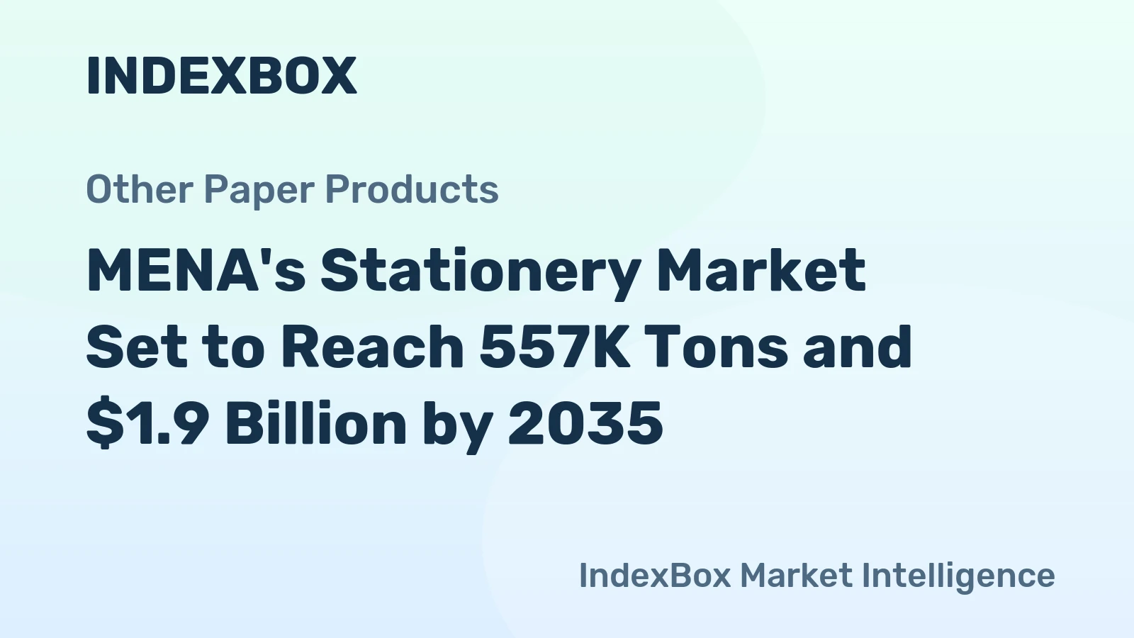 MENA's Stationery Market Set to Reach 557K Tons and $1.9 Billion by 2035
