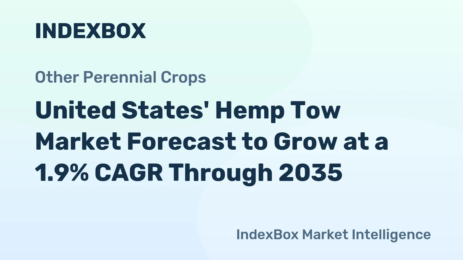 United States' Hemp Tow Market Forecast to Grow at a 1.9% CAGR Through 2035