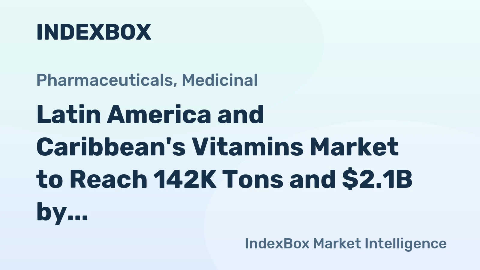 Latin America and Caribbean's Vitamins Market to Reach 142K Tons and $2.1B by 2035