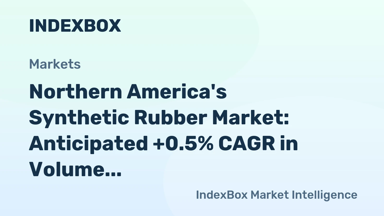 Northern America's Synthetic Rubber Market: Anticipated +0.5% CAGR in Volume and +0.6% CAGR in Value, Reaching 2.8M Tons and $7.1B by 2035