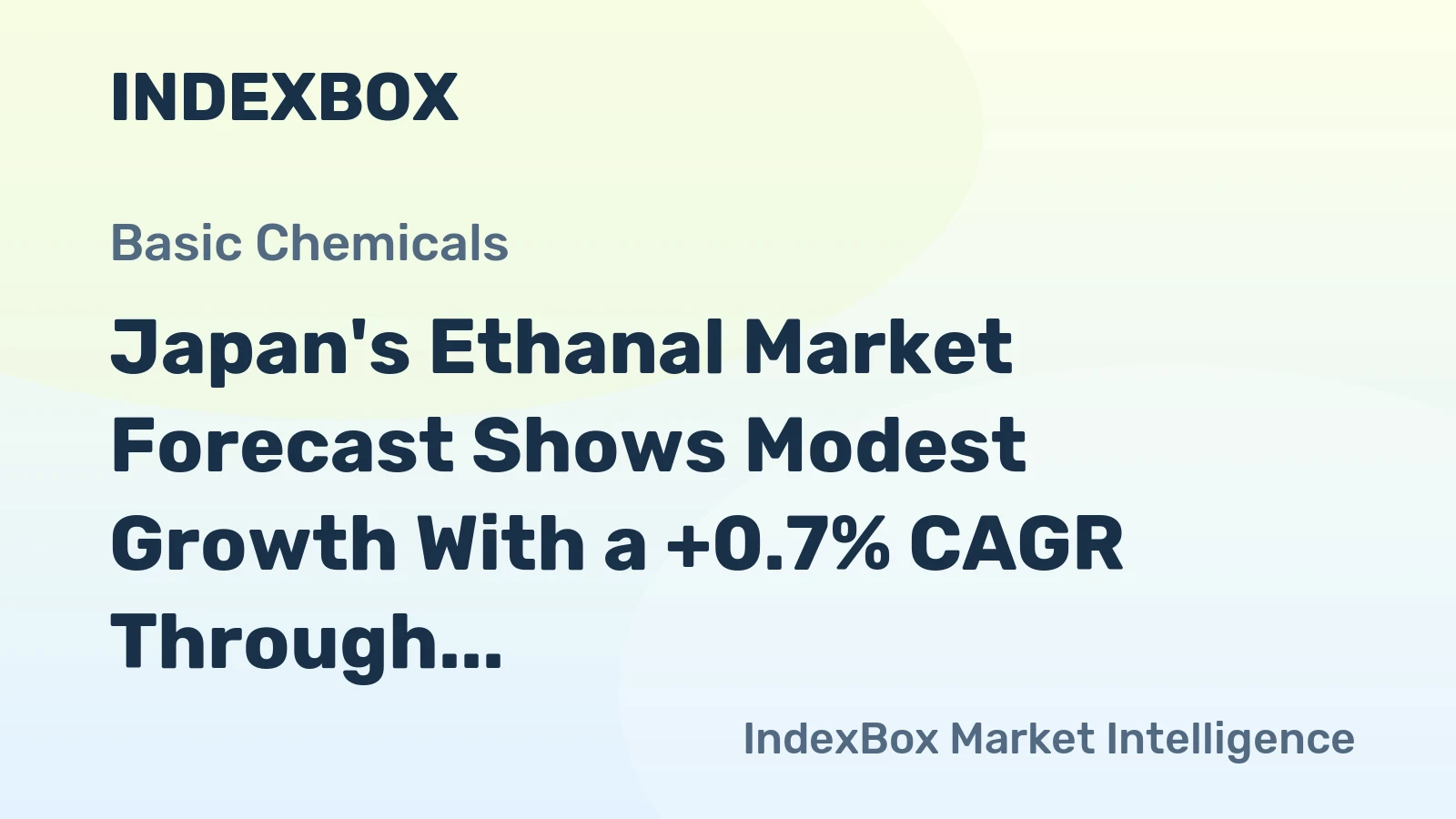 Japan's Ethanal Market Forecast Shows Modest Growth With a +0.7% CAGR Through 2035