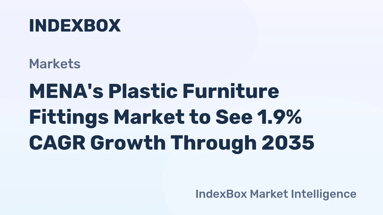 MENA's Plastic Furniture Fittings Market to See 1.9% CAGR Growth Through 2035