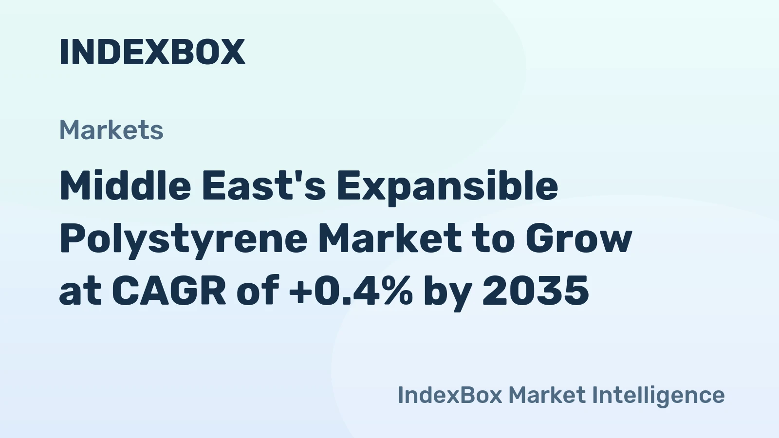 Middle East's Expansible Polystyrene Market to Grow at CAGR of +0.4% by 2035