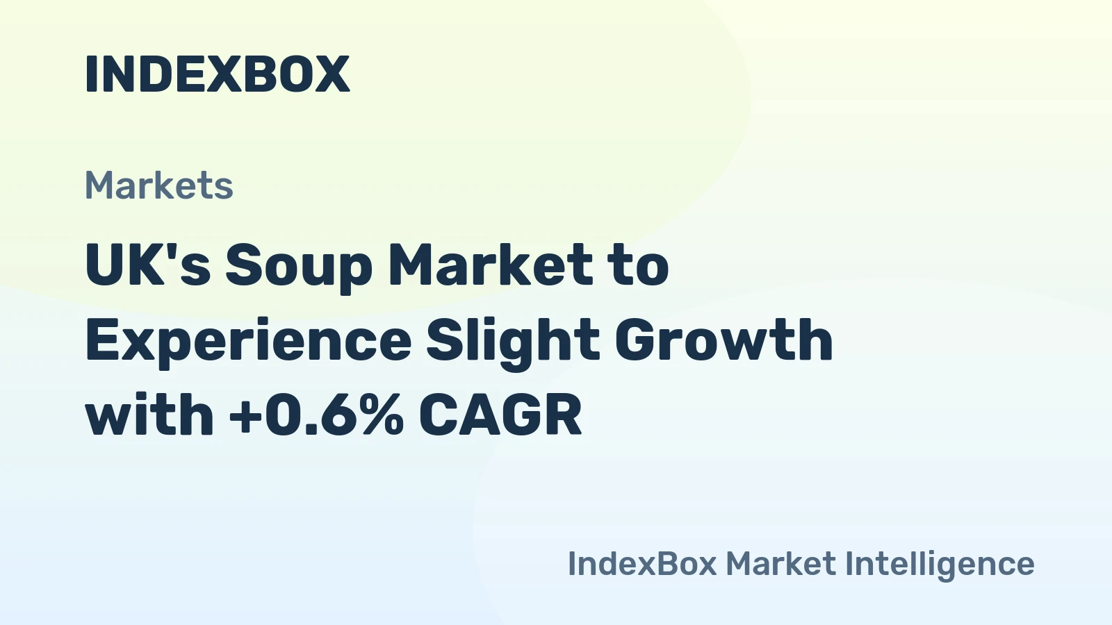 UK's Soup Market to Experience Slight Growth with +0.6% CAGR