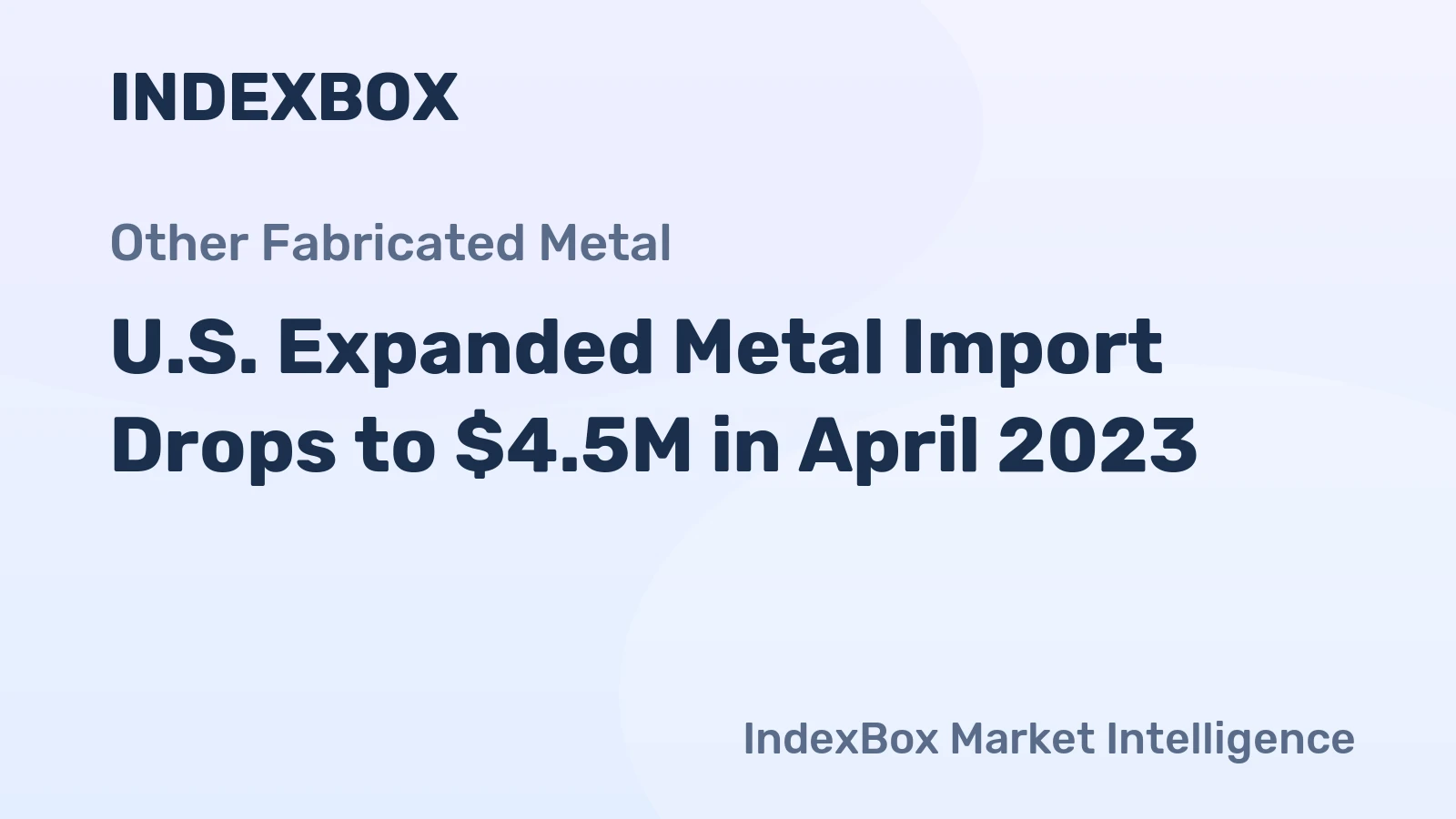 U.S. Expanded Metal Import Drops to $4.5M in April 2023