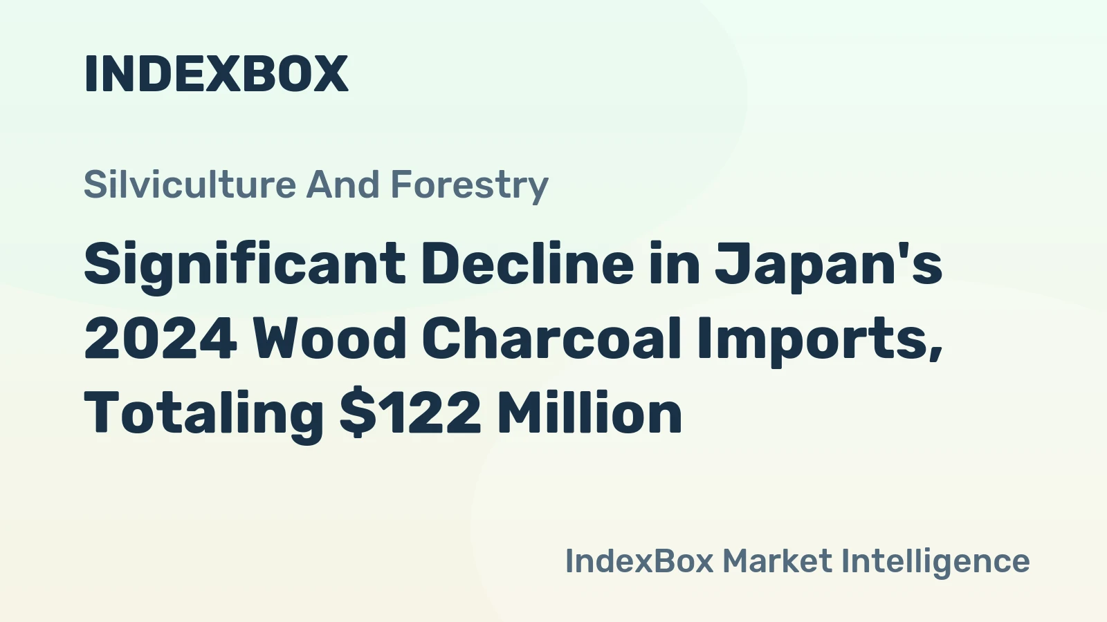 Significant Decline in Japan's 2024 Wood Charcoal Imports, Totaling $122 Million