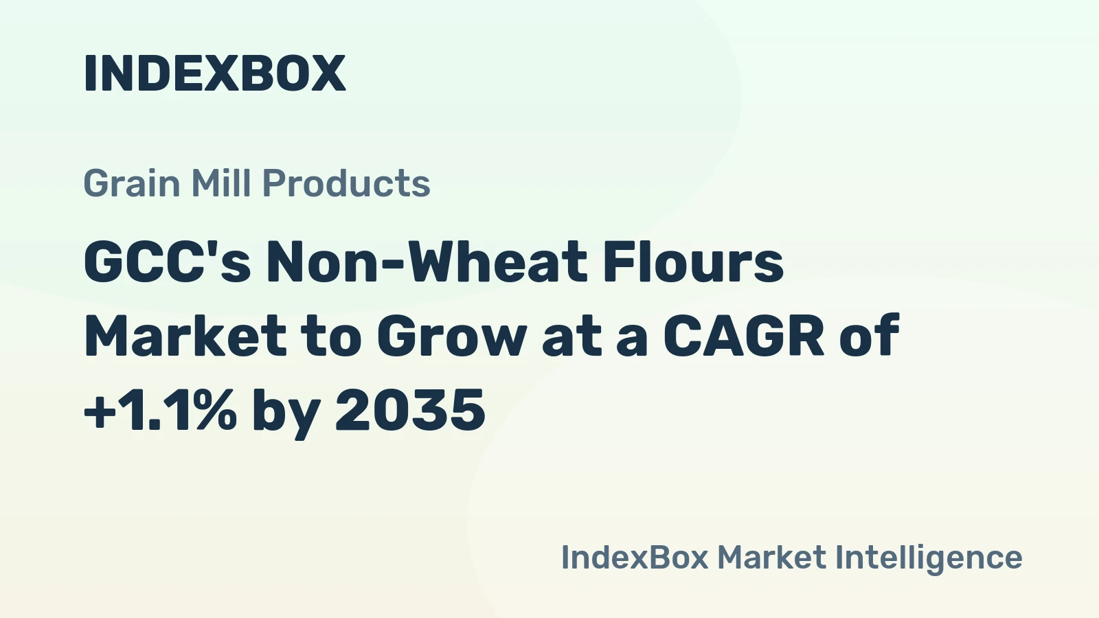 GCC's Non-Wheat Flours Market to Grow at a CAGR of +1.1% by 2035