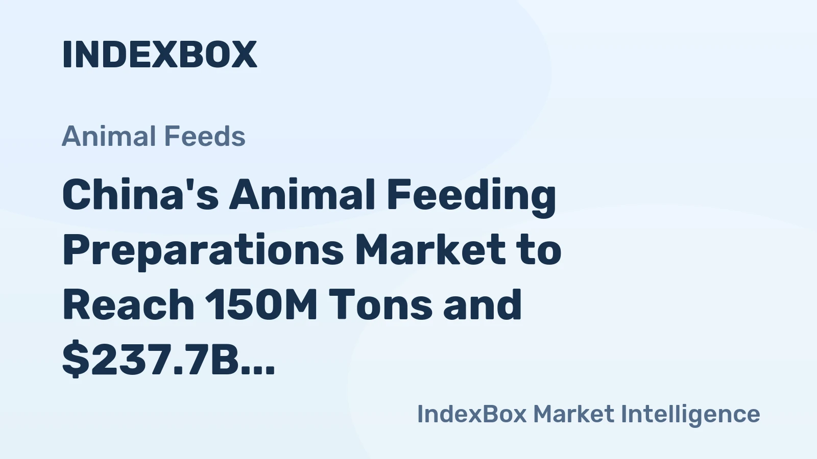 China's Animal Feeding Preparations Market to Reach 150M Tons and $237.7B by 2035