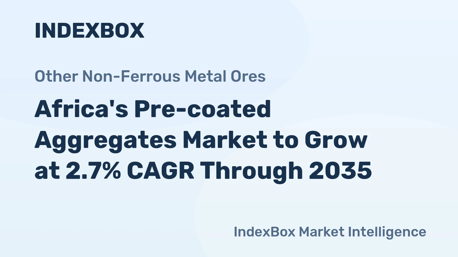 Africa's Pre-coated Aggregates Market to Grow at 2.7% CAGR Through 2035