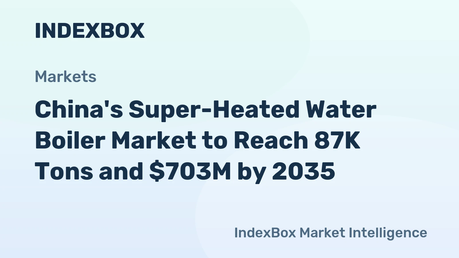 China's Super-Heated Water Boiler Market to Reach 87K Tons and $703M by 2035
