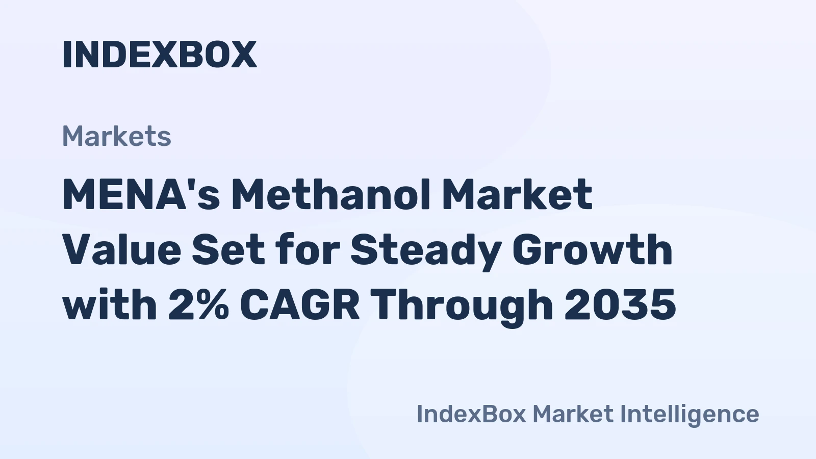 MENA's Methanol Market Value Set for Steady Growth with 2% CAGR Through 2035