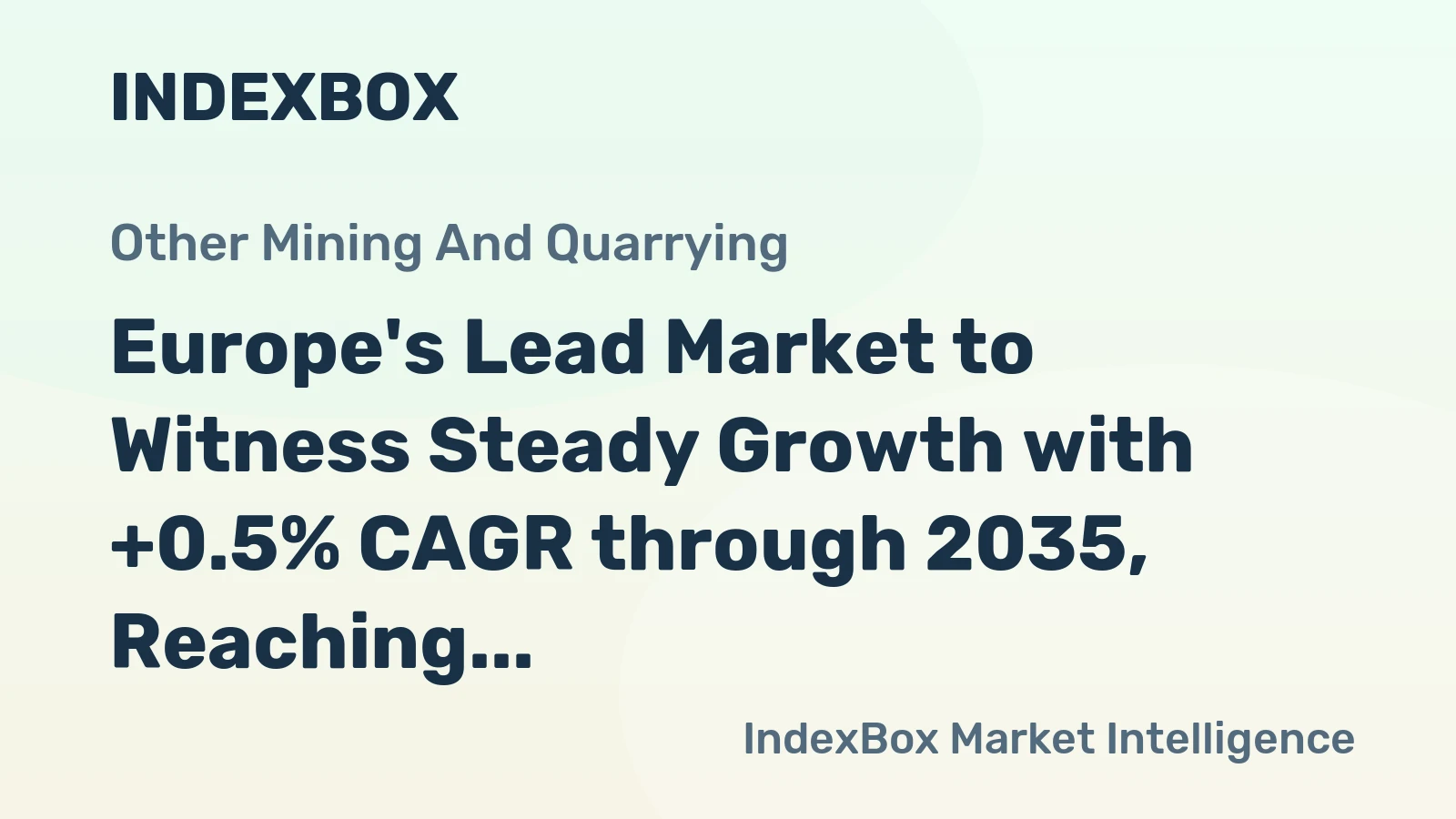 Europe's Lead Market to Witness Steady Growth with +0.5% CAGR through 2035, Reaching $6.6B in Value