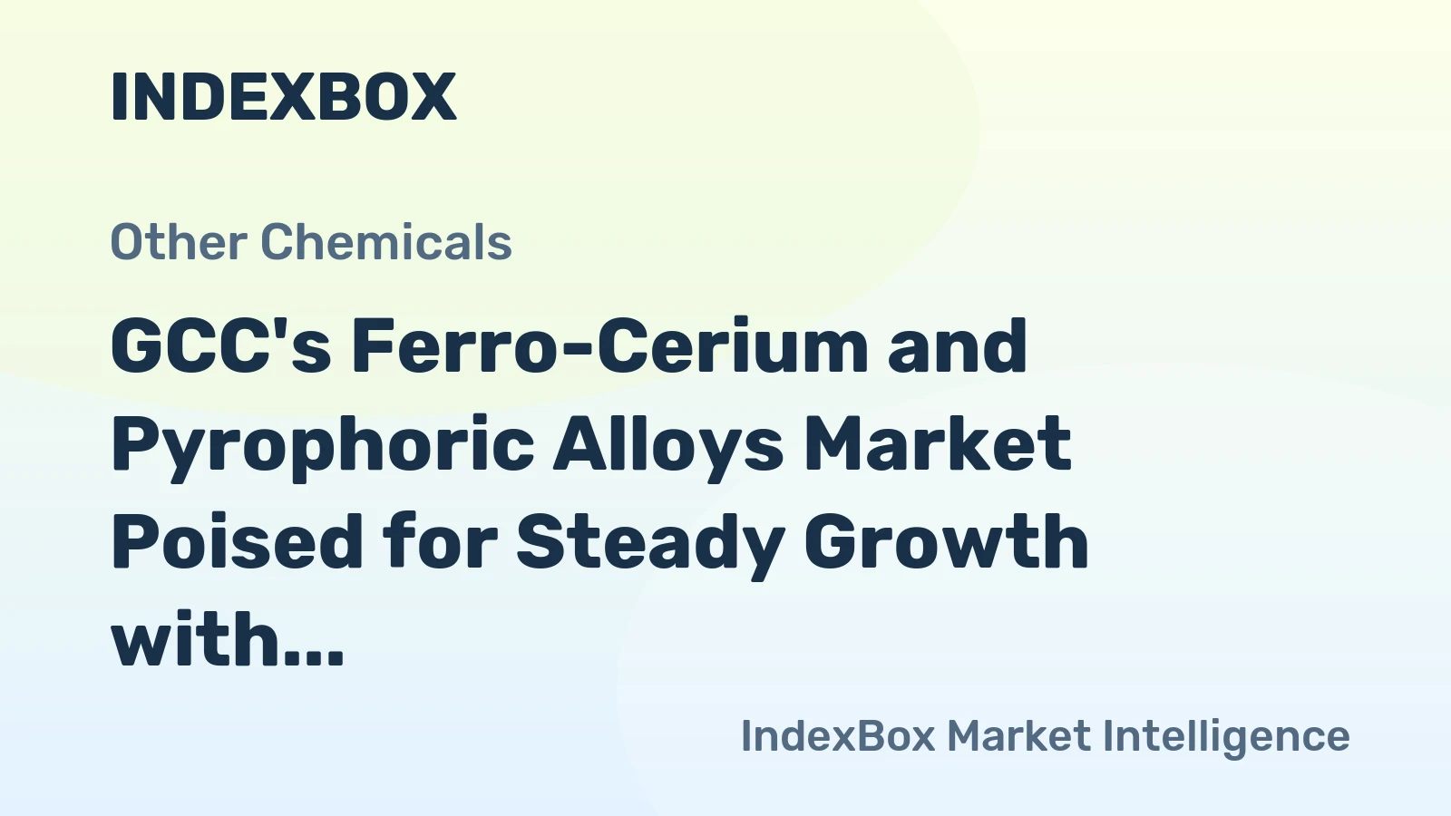 GCC's Ferro-Cerium and Pyrophoric Alloys Market Poised for Steady Growth with 3.6% CAGR Forecast Through 2035