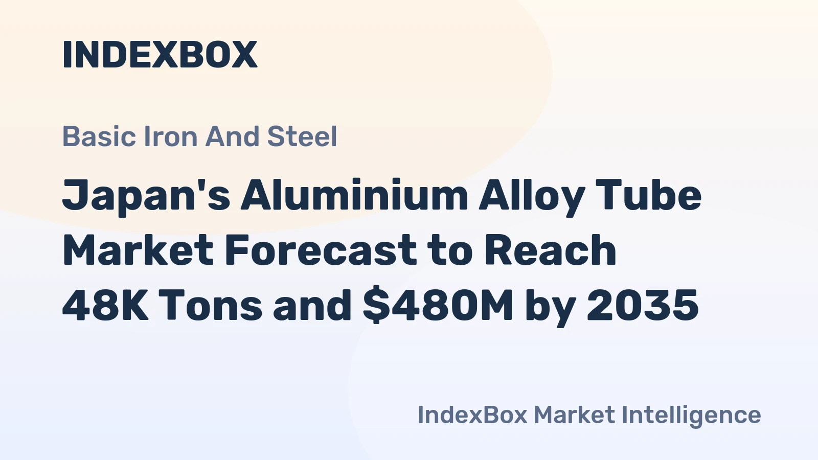 Japan's Aluminium Alloy Tube Market Forecast to Reach 48K Tons and $480M by 2035