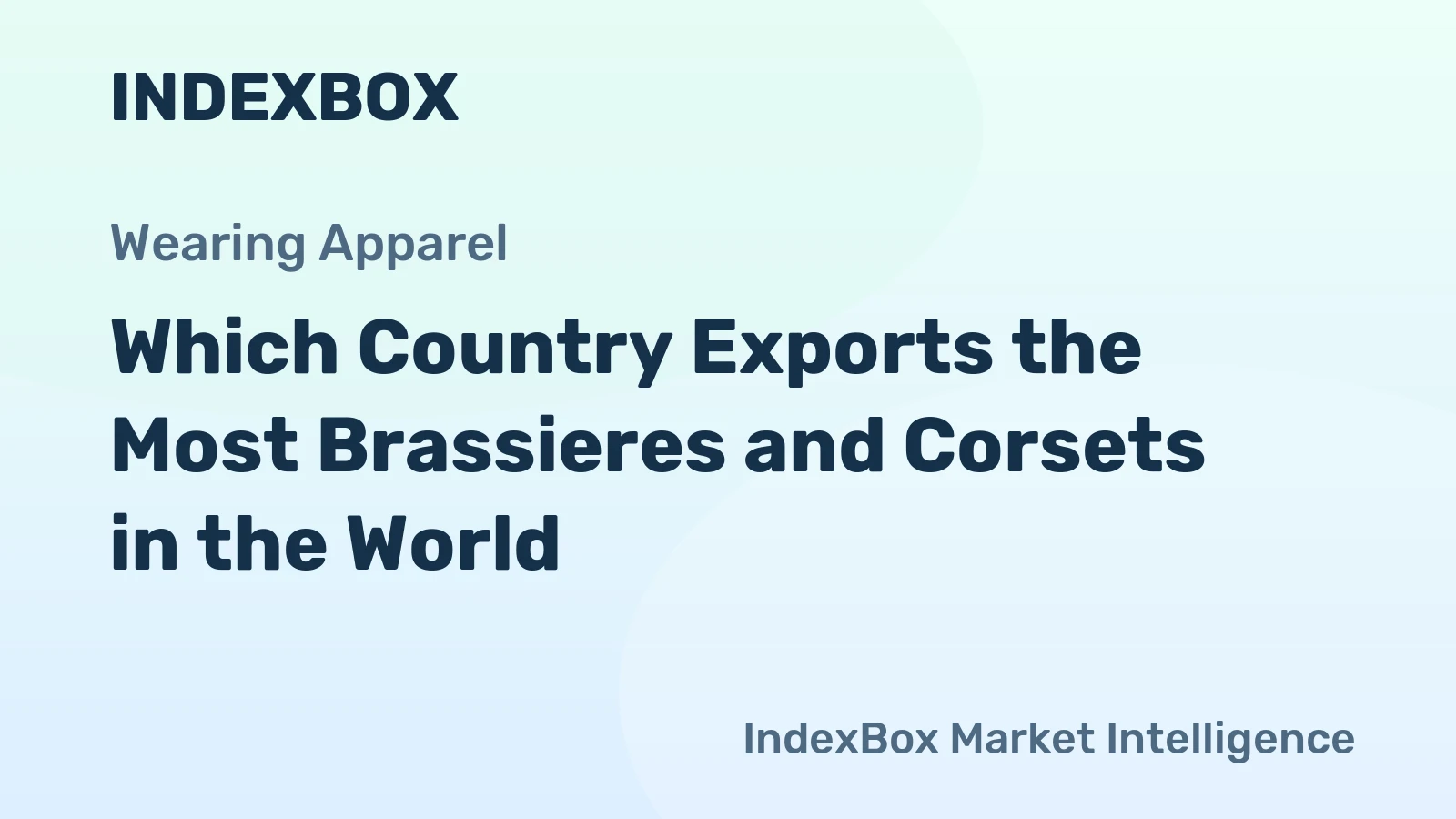 Which Country Exports the Most Brassieres and Corsets in the World?