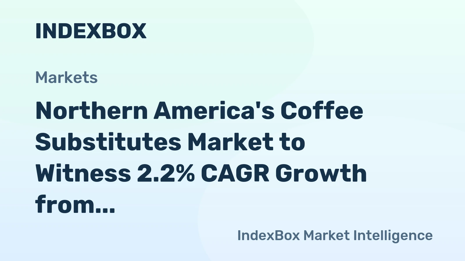 Northern America's Coffee Substitutes Market to Witness 2.2% CAGR Growth from 2024 to 2035