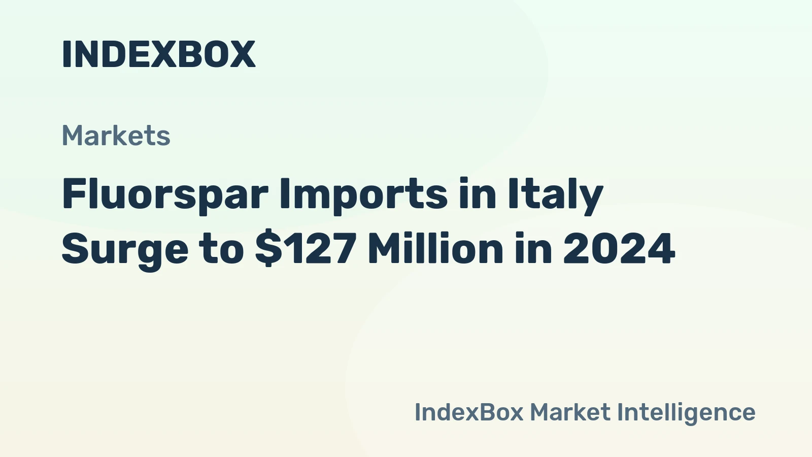 Fluorspar Imports in Italy Surge to $127 Million in 2024