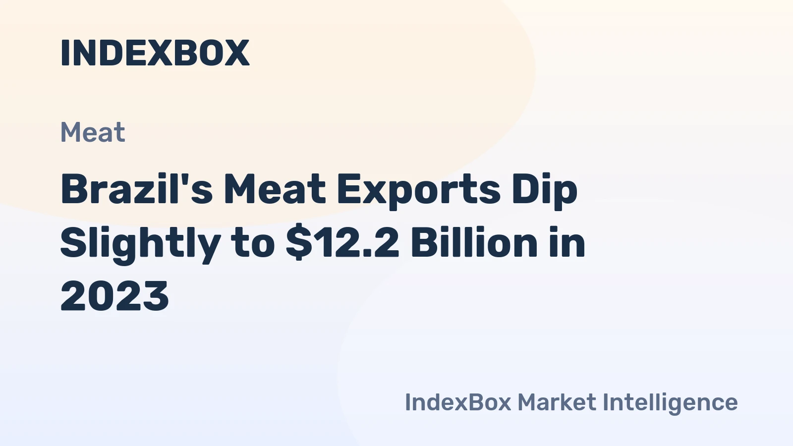 Brazil's Meat Exports Dip Slightly to $12.2 Billion in 2023