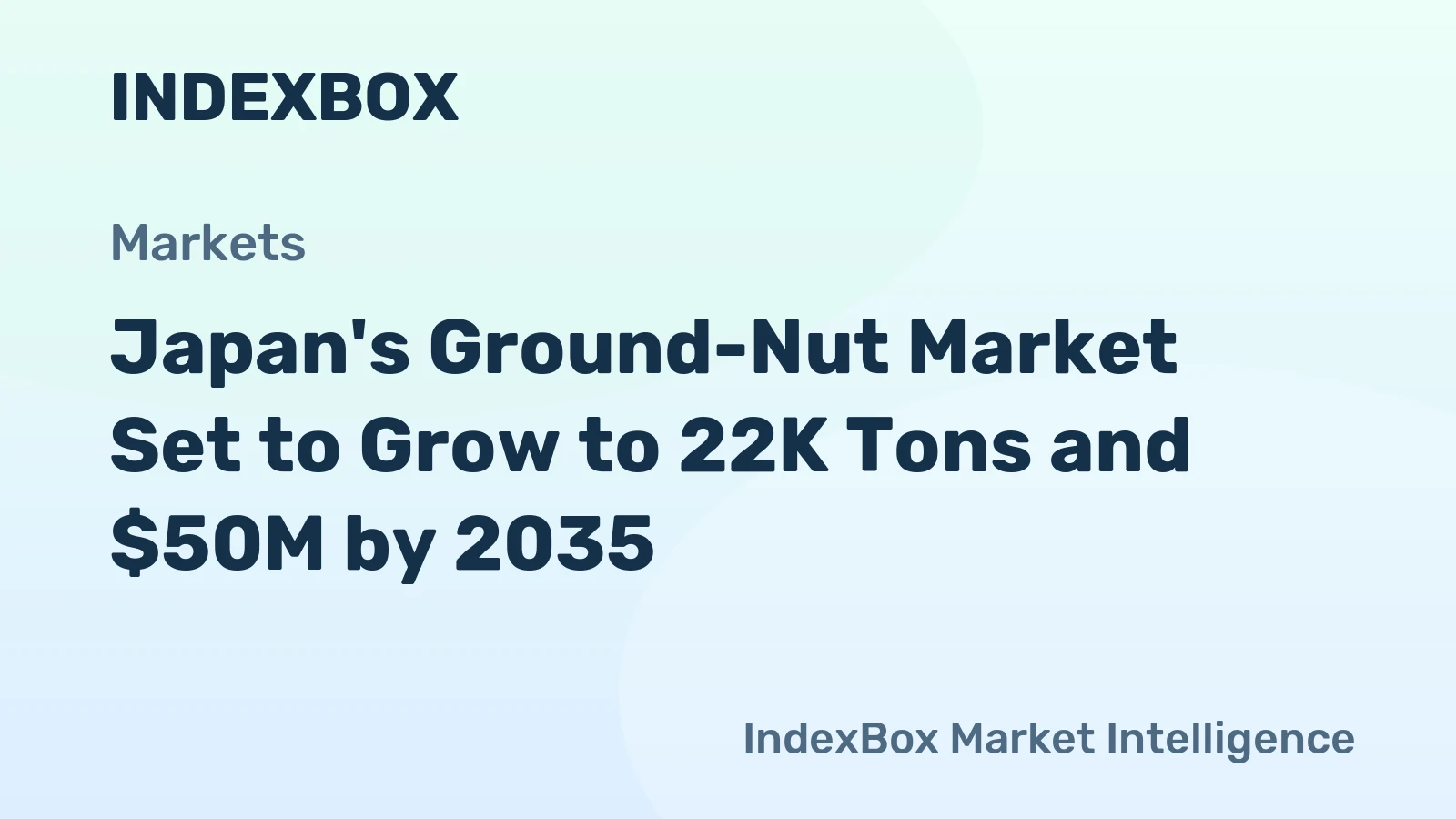 Japan's Ground-Nut Market Set to Grow to 22K Tons and $50M by 2035