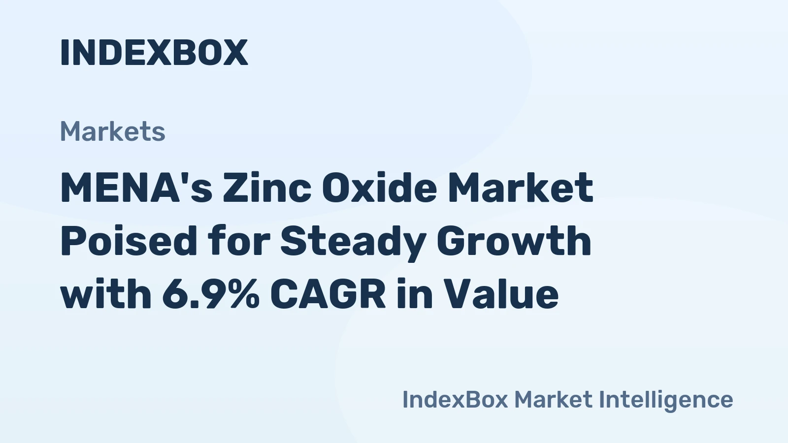 MENA's Zinc Oxide Market Poised for Steady Growth with 6.9% CAGR in Value