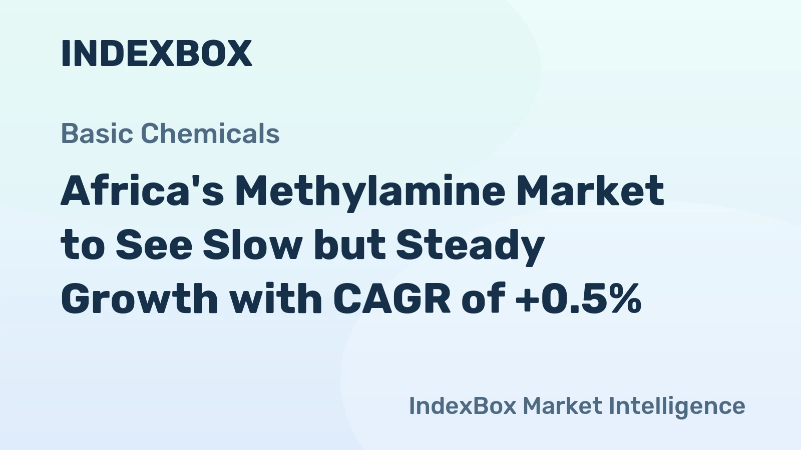 Africa's Methylamine Market to See Slow but Steady Growth with CAGR of +0.5%