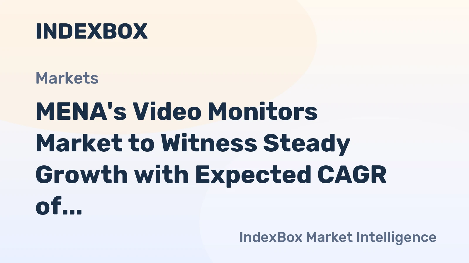 MENA's Video Monitors Market to Witness Steady Growth with Expected CAGR of +0.8% from 2024 to 2035