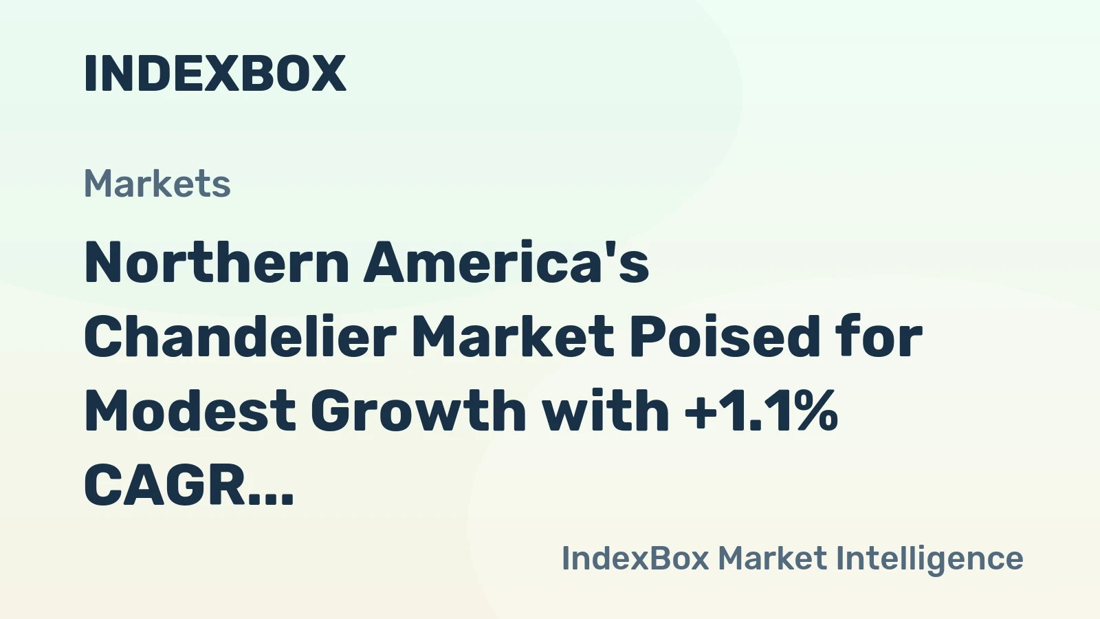 Northern America's Chandelier Market Poised for Modest Growth with +1.1% CAGR
