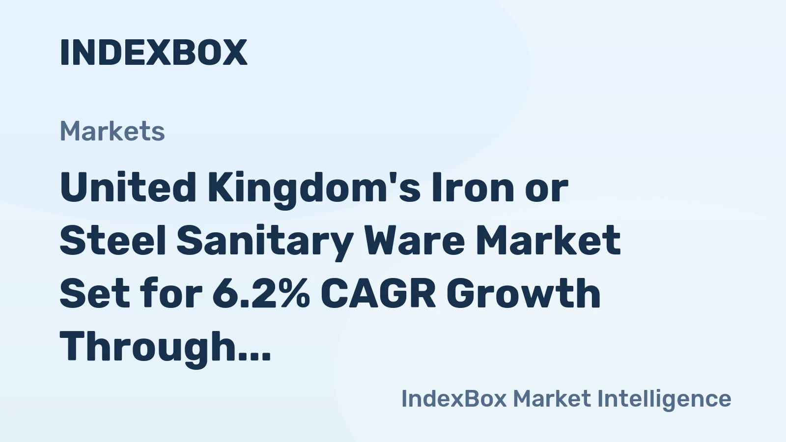 United Kingdom's Iron or Steel Sanitary Ware Market Set for 6.2% CAGR Growth Through 2035