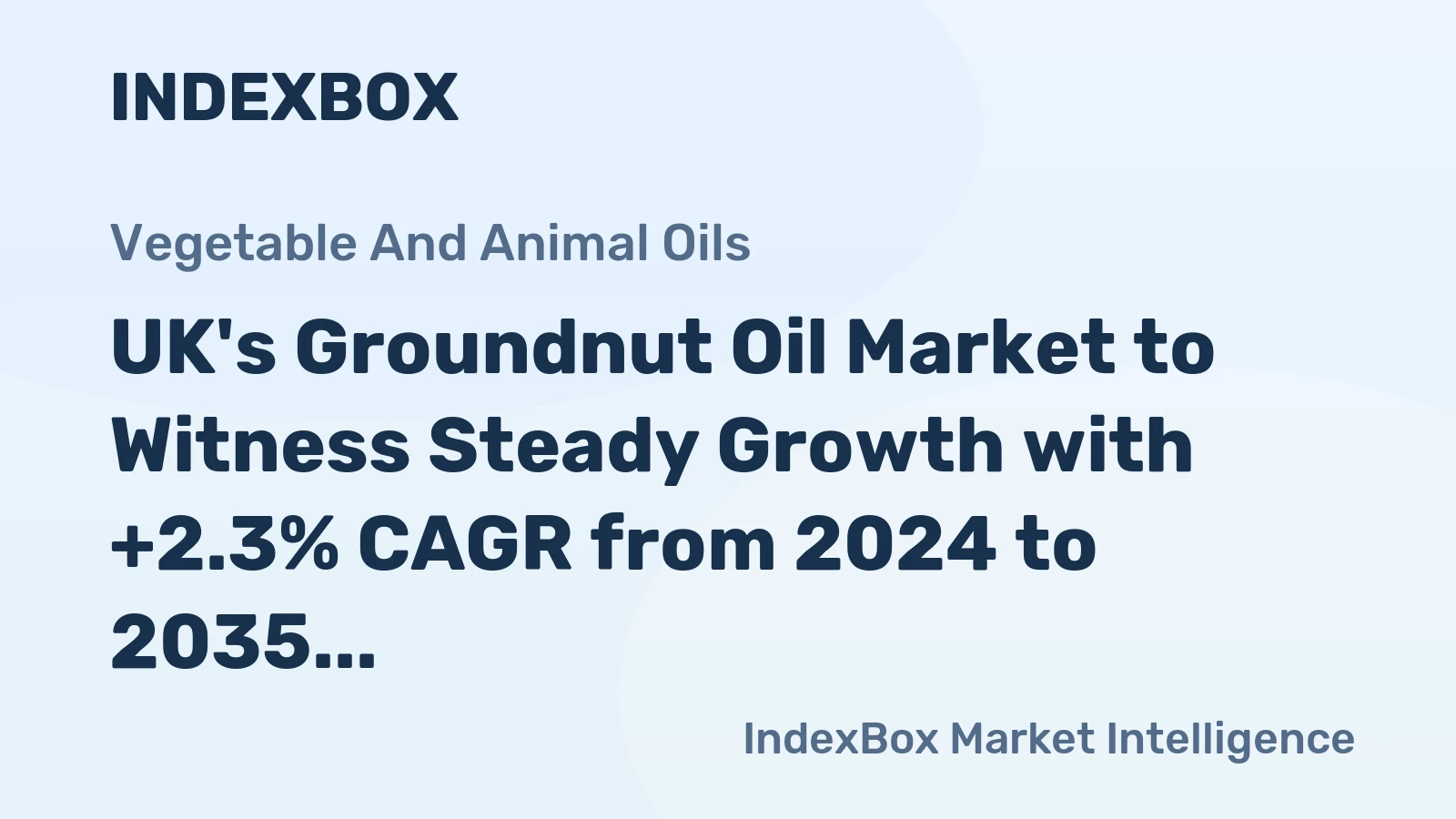 UK's Groundnut Oil Market to Witness Steady Growth with +2.3% CAGR from 2024 to 2035, Reaching $14M by 2035
