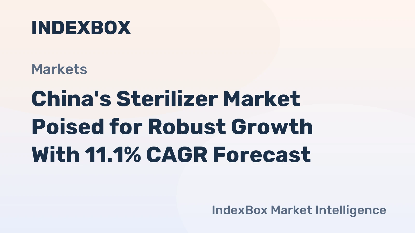 China's Sterilizer Market Poised for Robust Growth With 11.1% CAGR Forecast