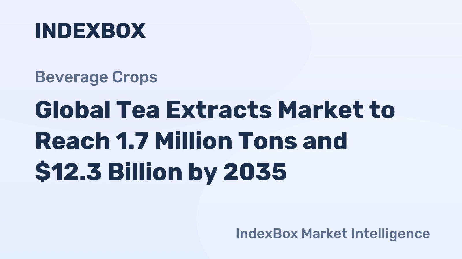 Global Tea Extracts Market to Reach 1.7 Million Tons and $12.3 Billion by 2035