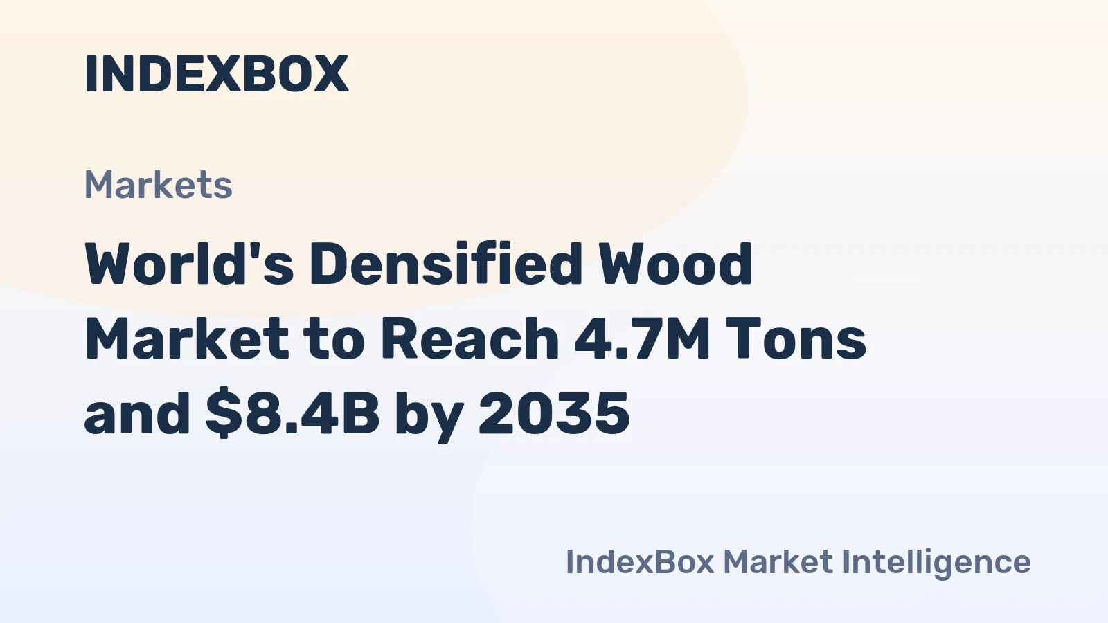 World's Densified Wood Market to Reach 4.7M Tons and $8.4B by 2035