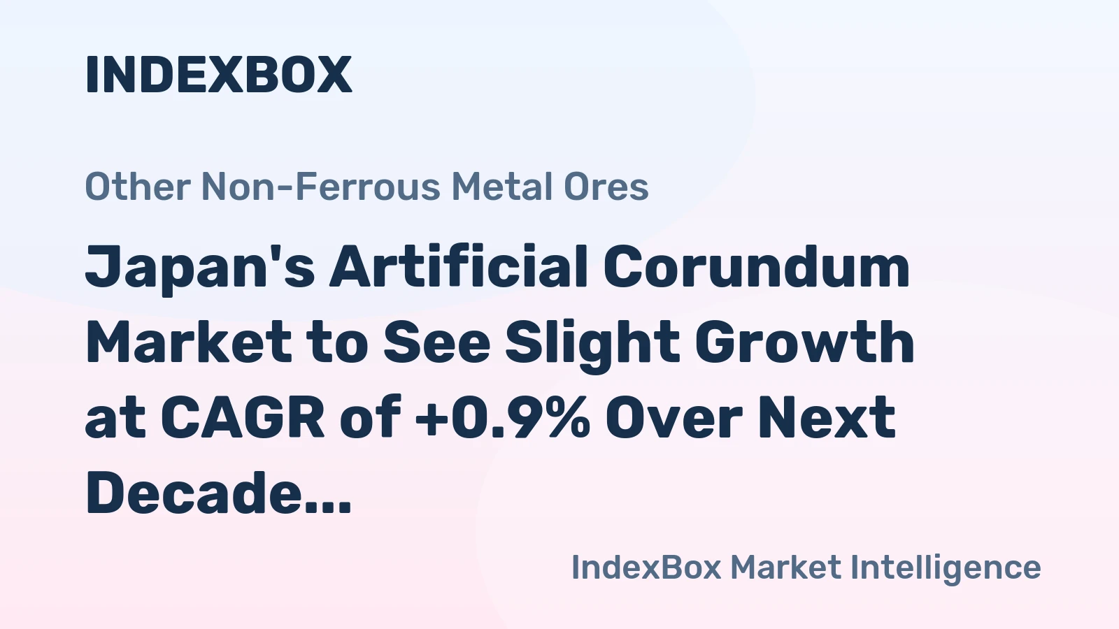 Japan's Artificial Corundum Market to See Slight Growth at CAGR of +0.9% Over Next Decade