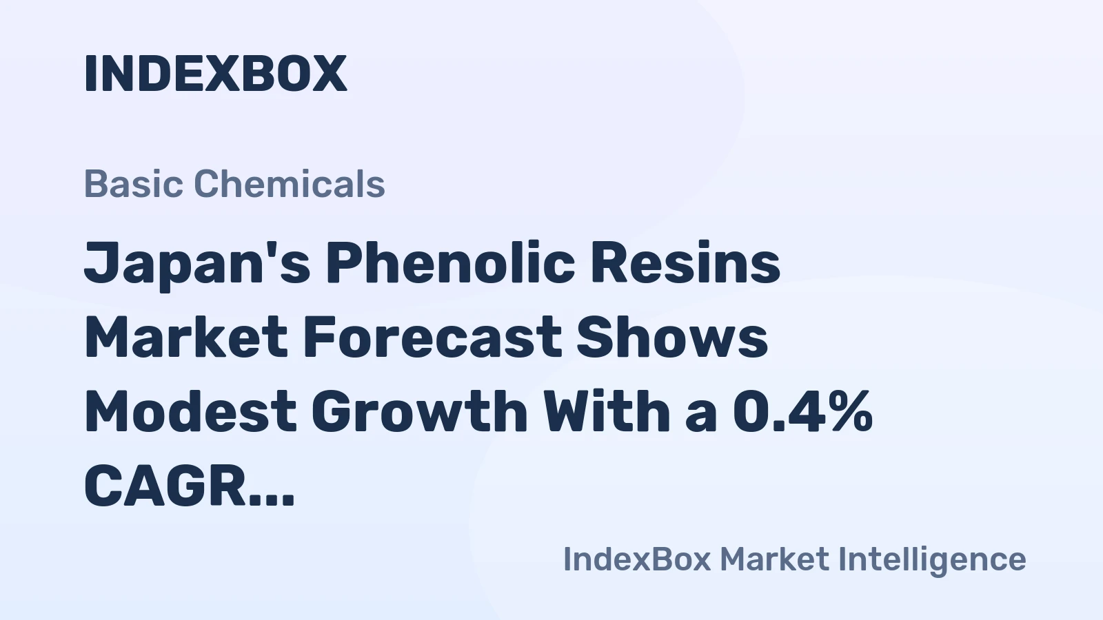 Japan's Phenolic Resins Market Forecast Shows Modest Growth With a 0.4% CAGR Through 2035