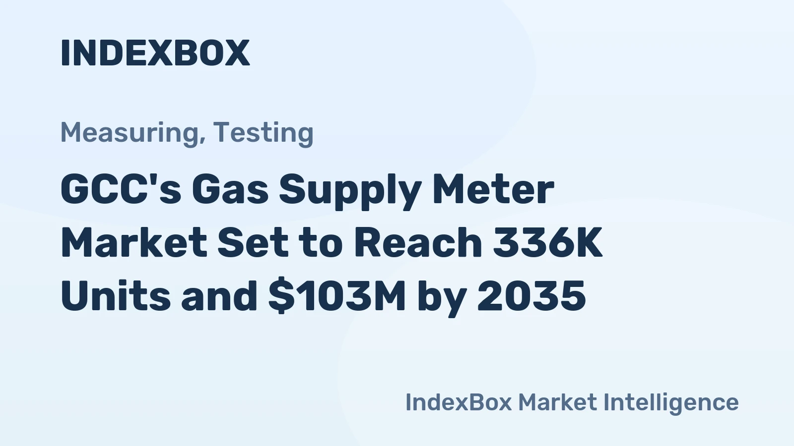 GCC's Gas Supply Meter Market Set to Reach 336K Units and $103M by 2035