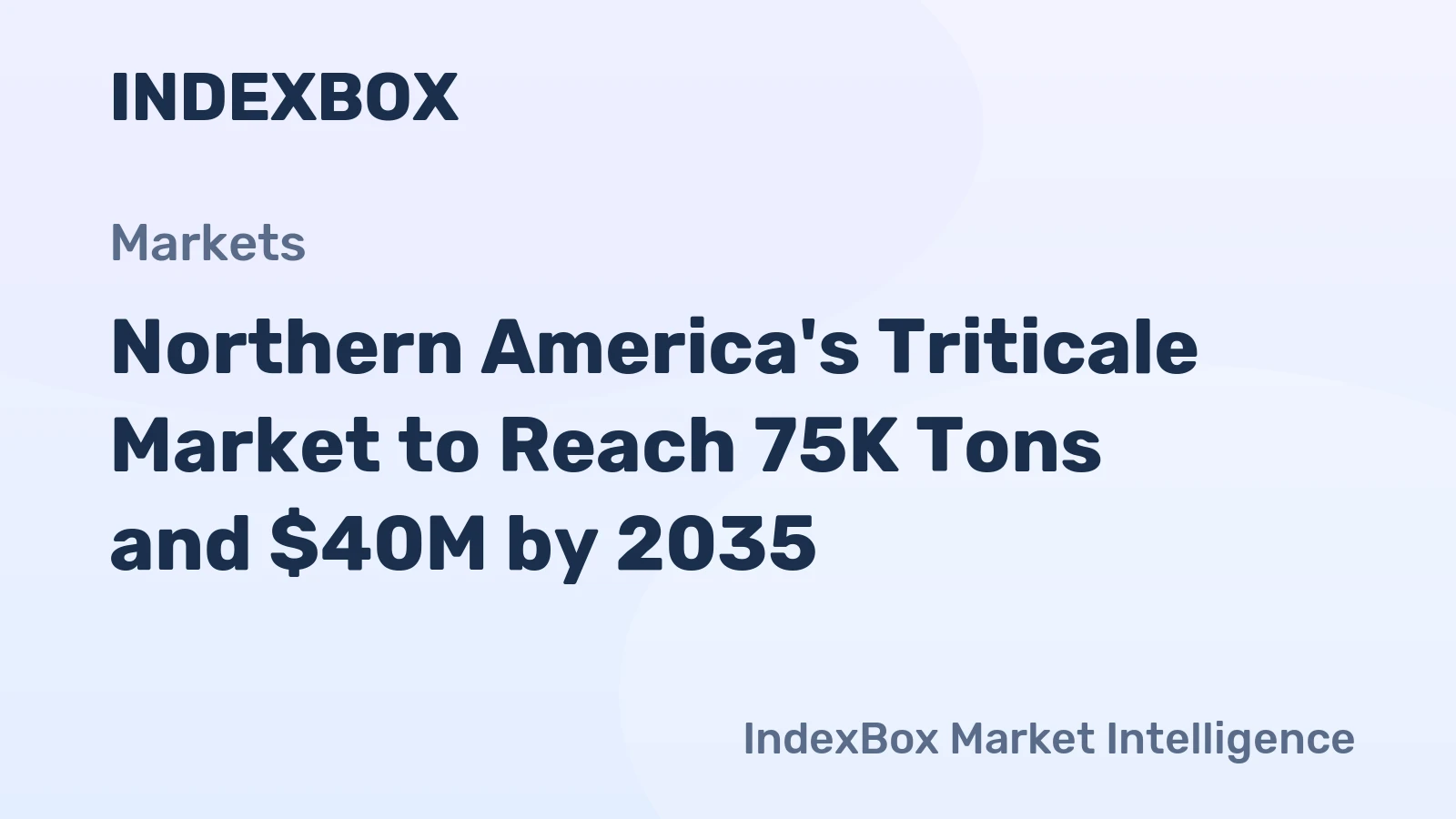 Northern America's Triticale Market to Reach 75K Tons and $40M by 2035