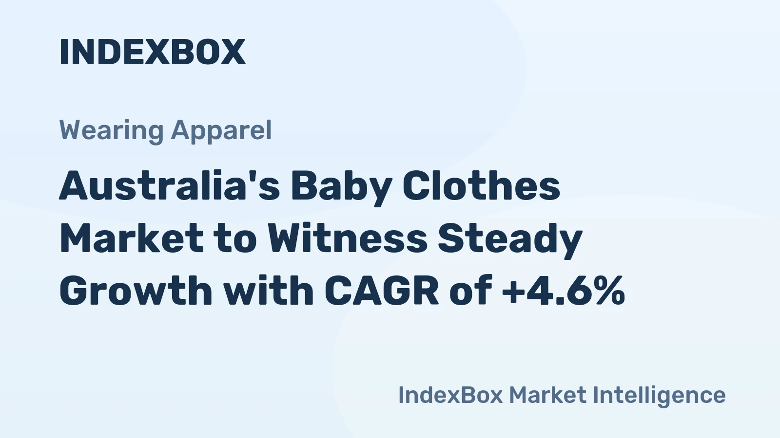 Australia's Baby Clothes Market to Witness Steady Growth with CAGR of +4.6%