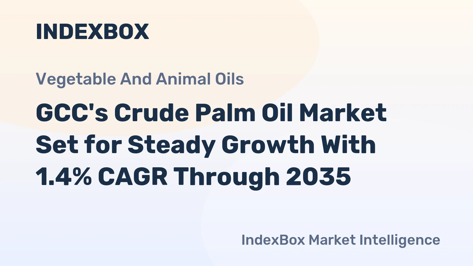 GCC's Crude Palm Oil Market Set for Steady Growth With 1.4% CAGR Through 2035