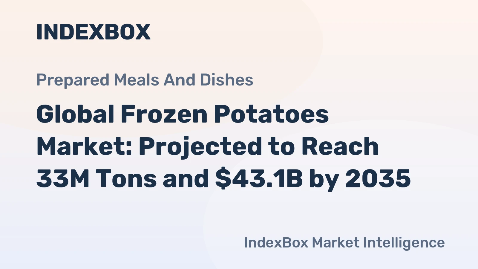 Global Frozen Potatoes Market: Projected to Reach 33M Tons and $43.1B by 2035