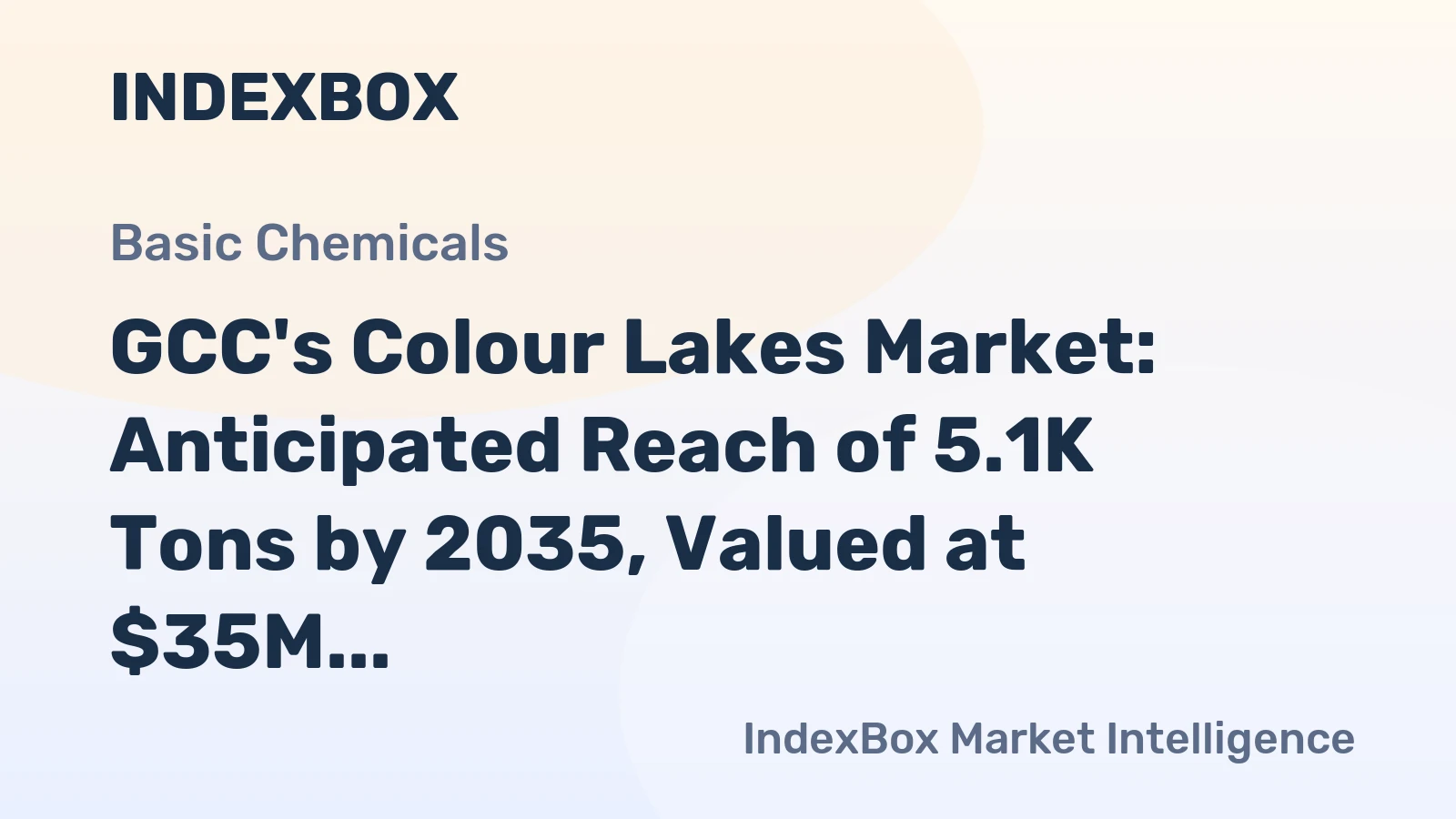GCC's Colour Lakes Market: Anticipated Reach of 5.1K Tons by 2035, Valued at $35M