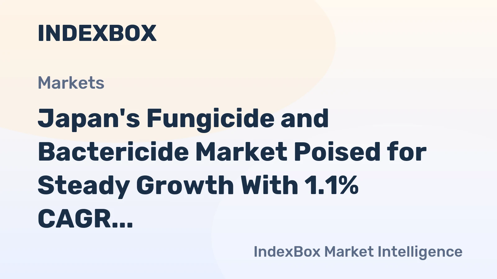 Japan's Fungicide and Bactericide Market Poised for Steady Growth With 1.1% CAGR Through 2035